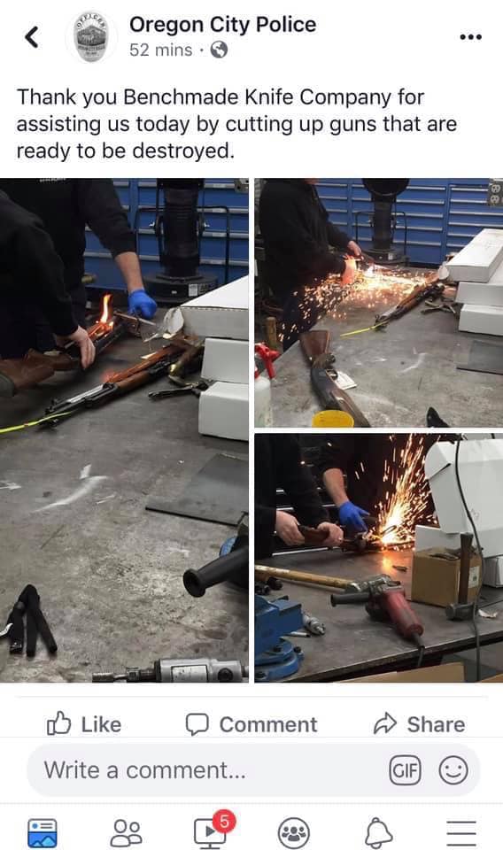 Benchmade cuts up guns: internet loses its mind - Gun Nuts Media